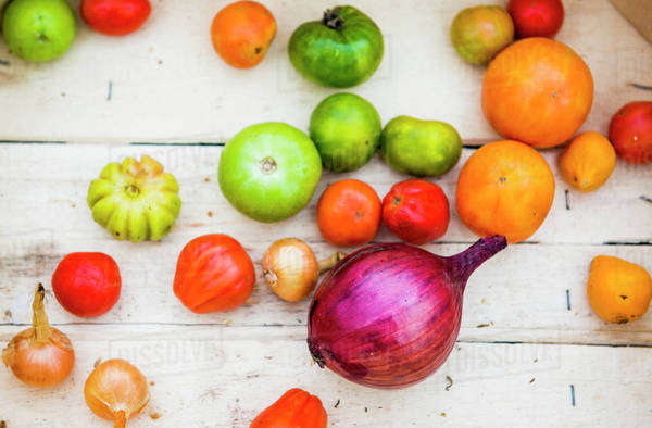 Close up of variety of produce - Royalty-free Stock Photo | Dissolve