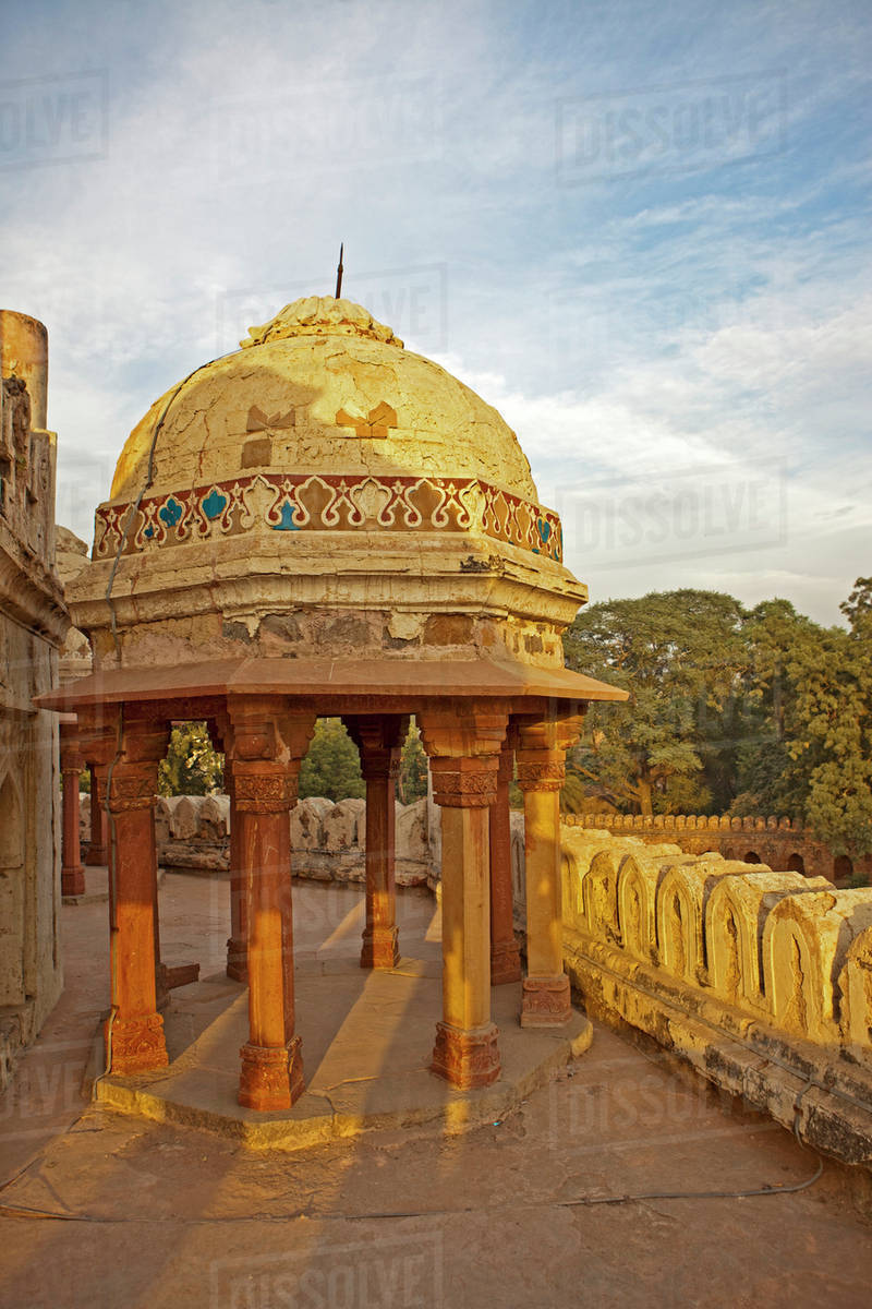 Dome and Columns of Building at Hanuman's Tomb - Royalty-free Stock ...