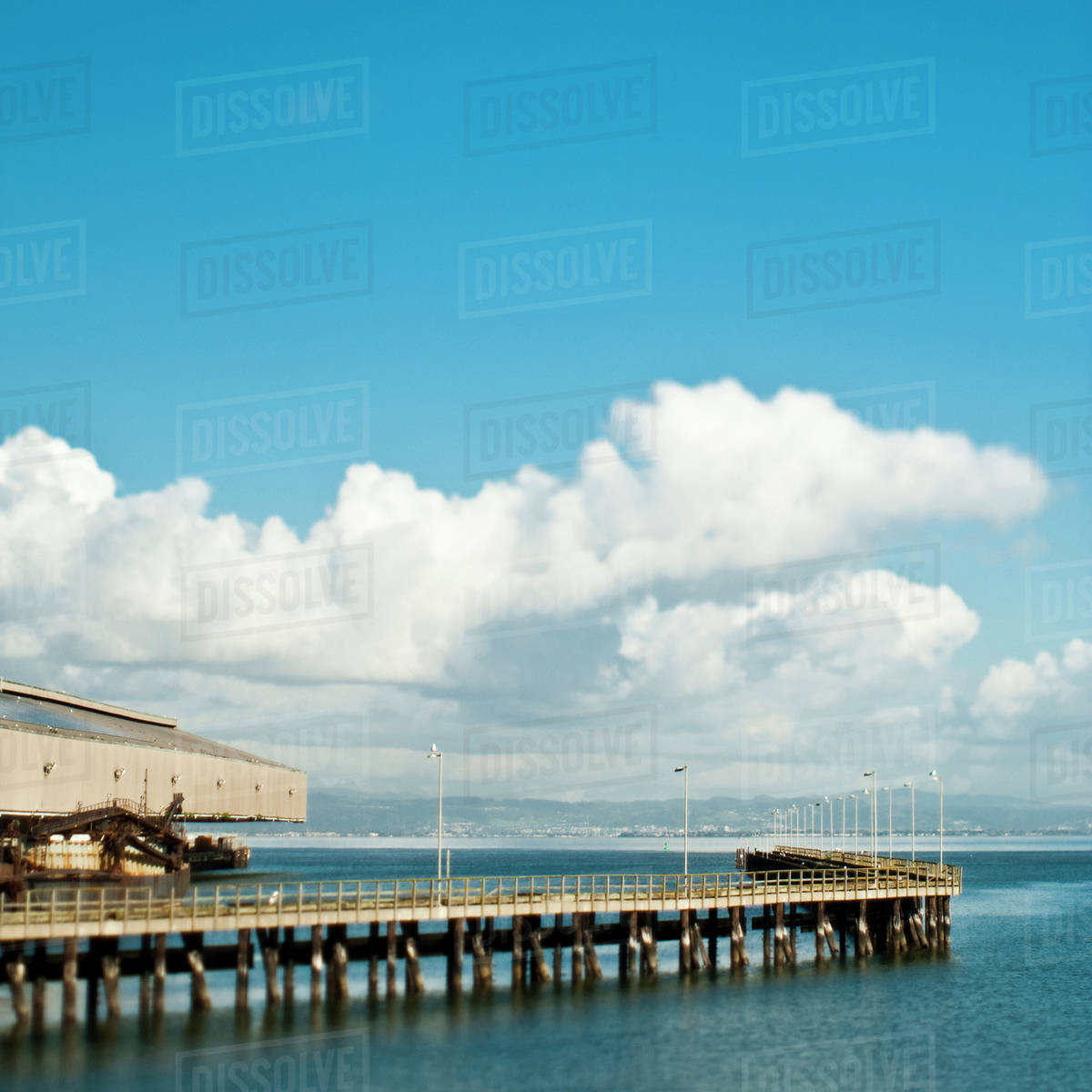 Warehouse and Dock At a Seaport - Royalty-free Stock Photo | Dissolve