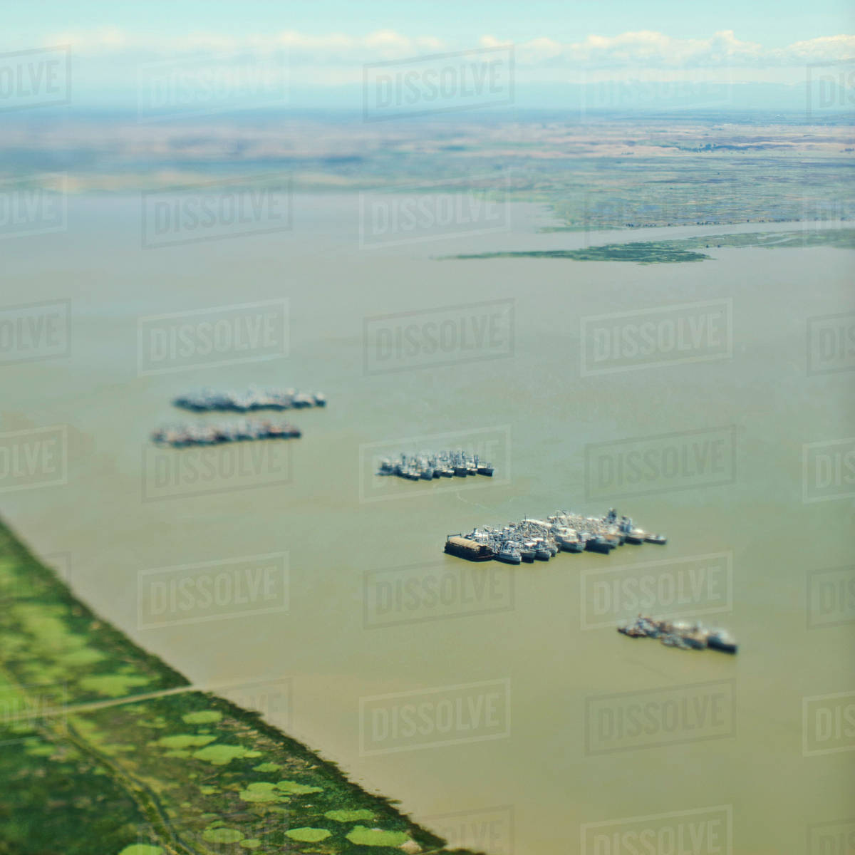 Aerial View of Military Ships - Royalty-free Stock Photo | Dissolve