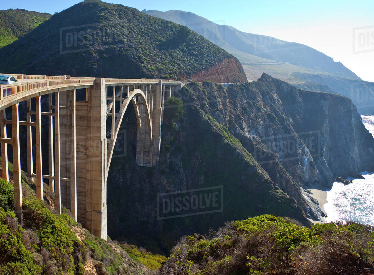 Bixby Bridge Crossing a Chasm - Royalty-free Stock Photo | Dissolve