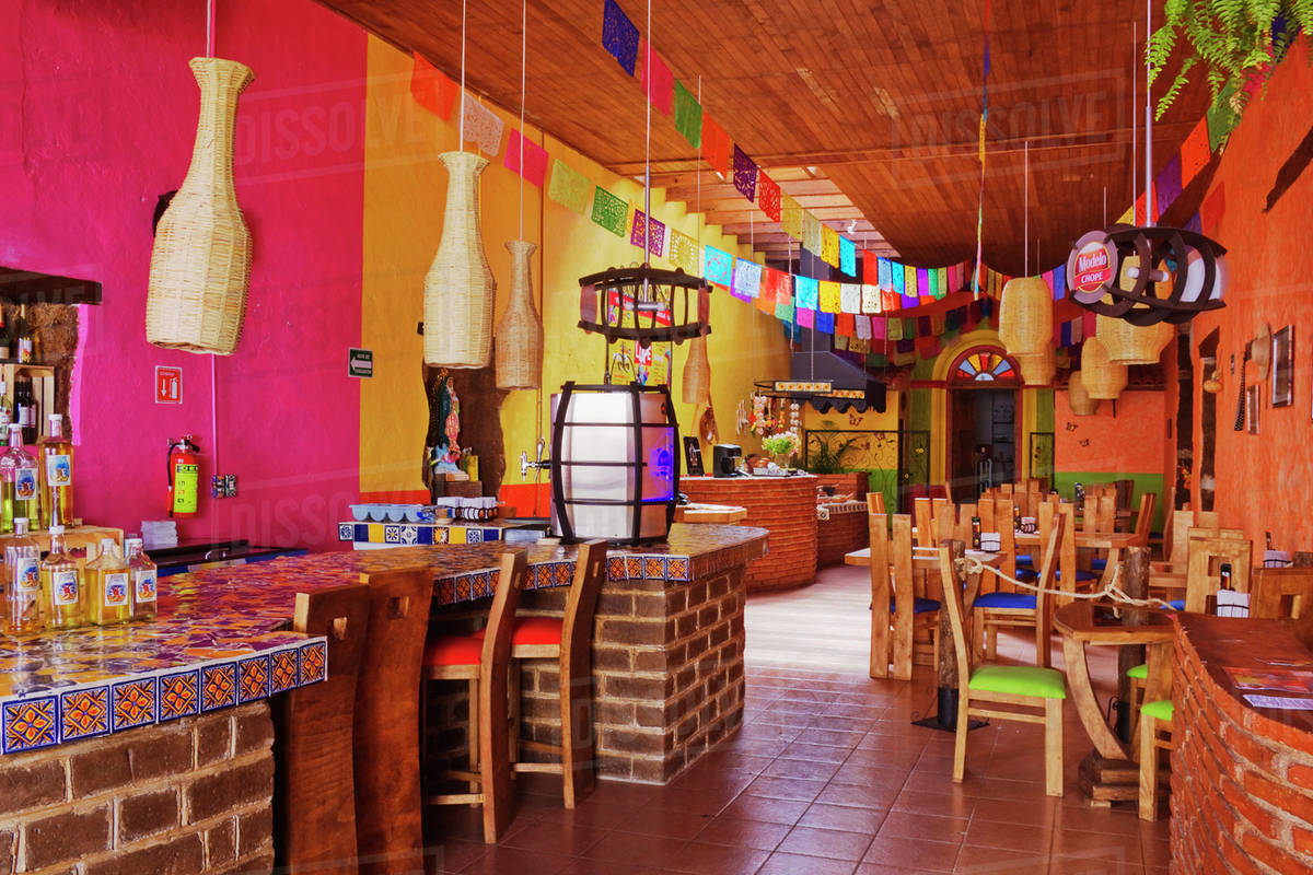 Colorful Interior of Restaurant - Royalty-free Stock Photo | Dissolve