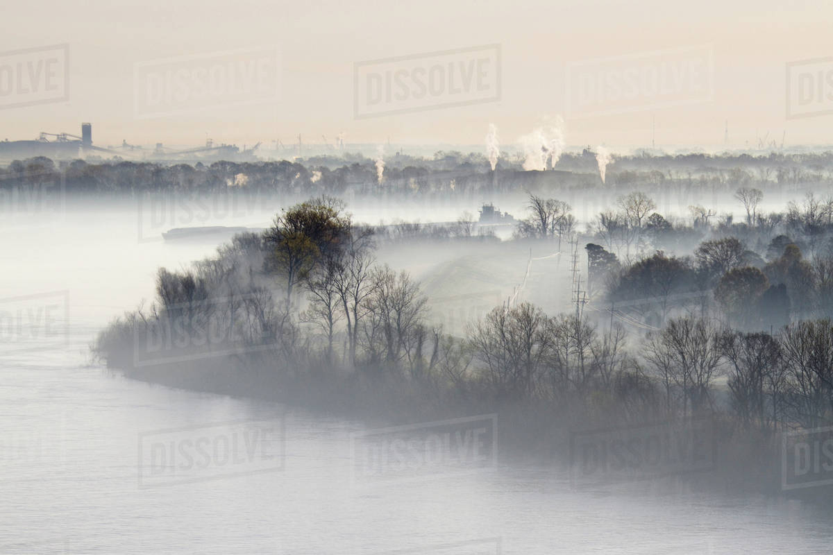 Mist Shrouded River - Royalty-free Stock Photo | Dissolve