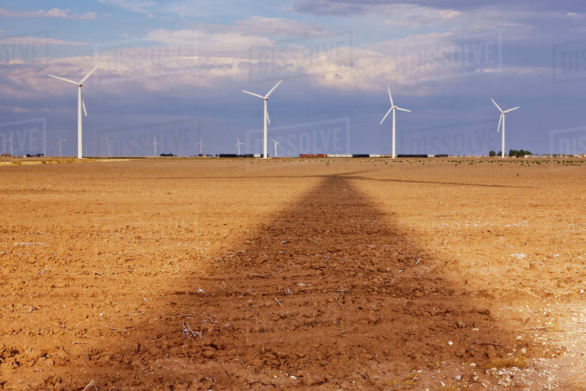 Wind Turbine Shadow - Stock Photo - Dissolve