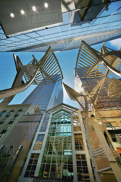 Bankers Hall and adjacent buildings in downtown Calgary - Royalty-free ...