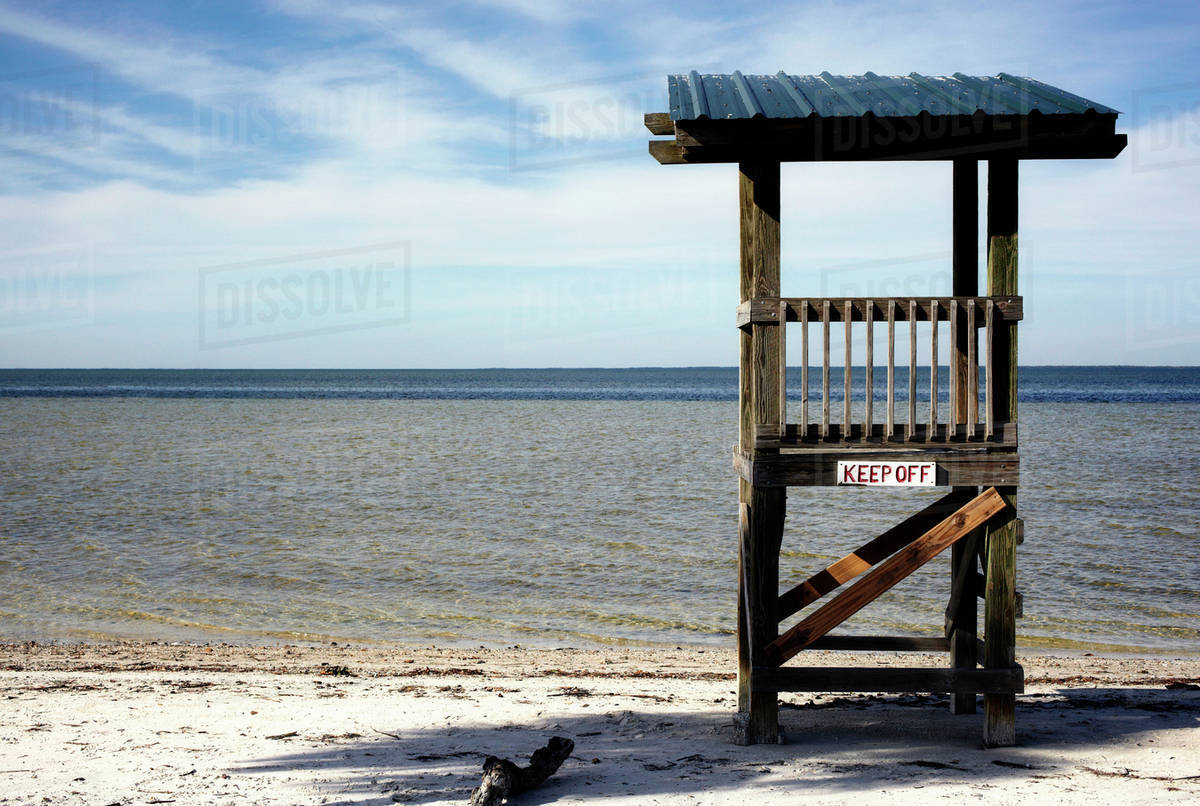 Lifeguard Stand at the Beach - Royalty-free Stock Photo | Dissolve