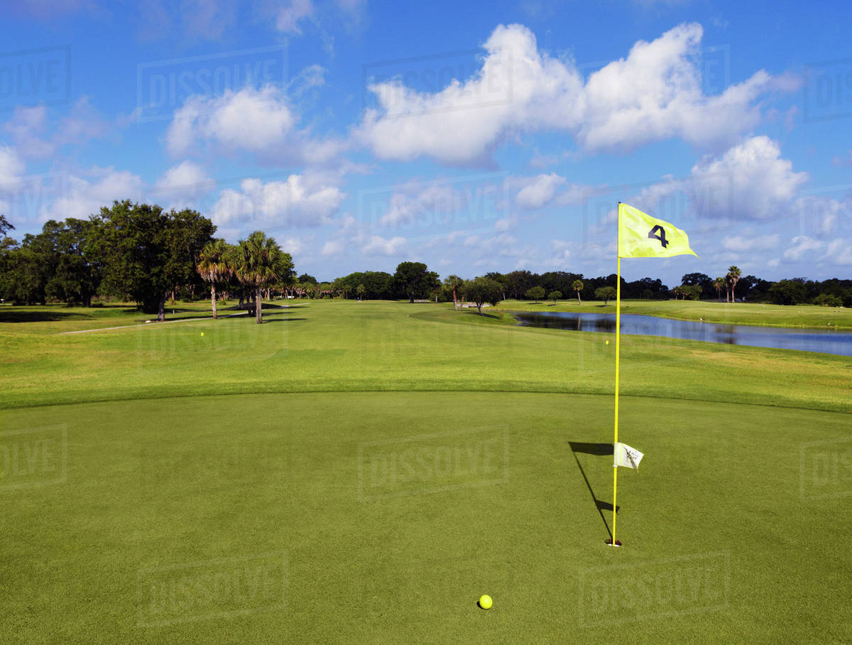 Hole 4 on a Golf Course - Royalty-free Stock Photo | Dissolve