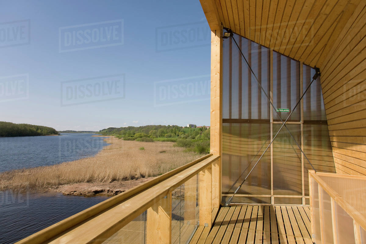 Lakeside Building And Dock - Royalty-free Stock Photo | Dissolve