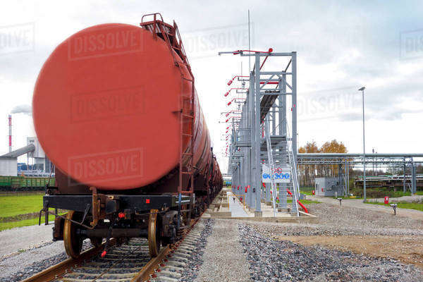 A shale oil storage facility - Royalty-free Stock Photo | Dissolve