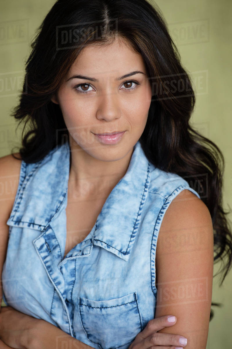 Smiling Hispanic woman - Stock Photo - Dissolve