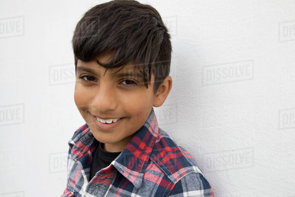 Close up of smiling Asian boy - Royalty-free Stock Photo | Dissolve