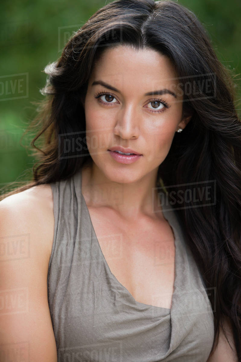 Serious Hispanic woman - Royalty-free Stock Photo | Dissolve
