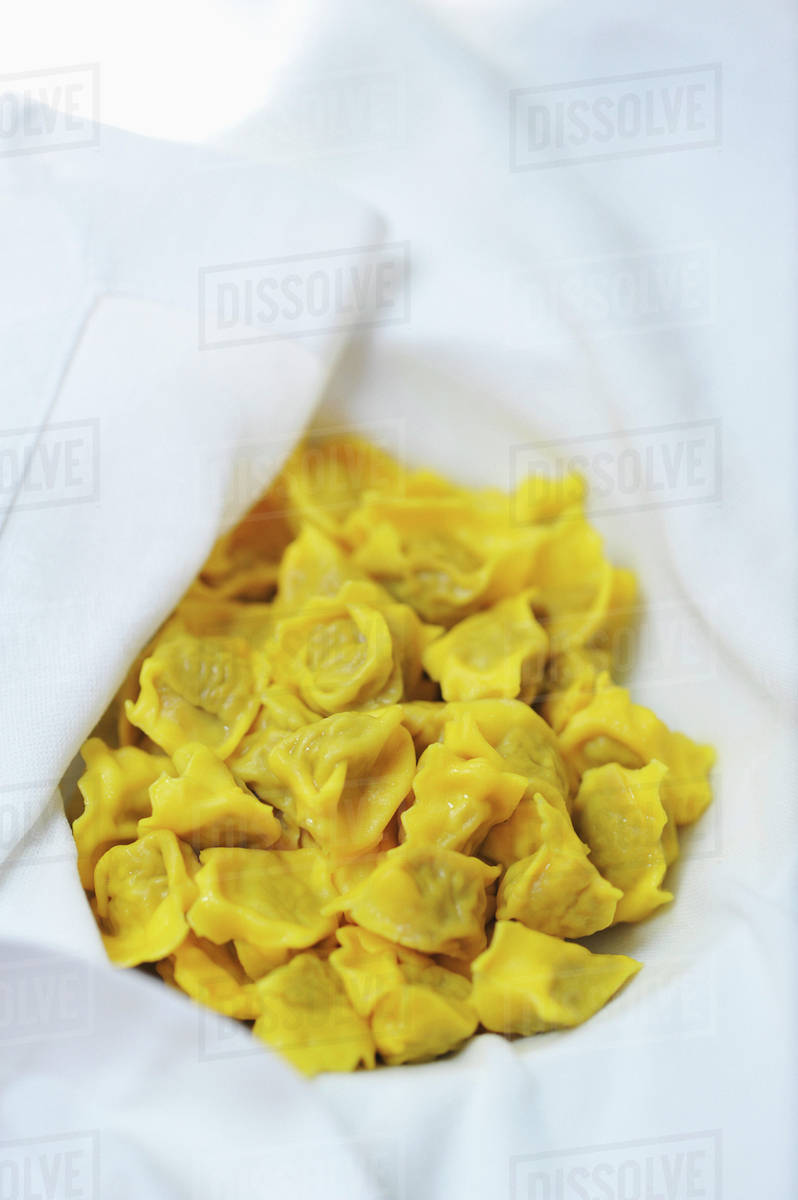Close up of handmade agnolotti - Royalty-free Stock Photo | Dissolve