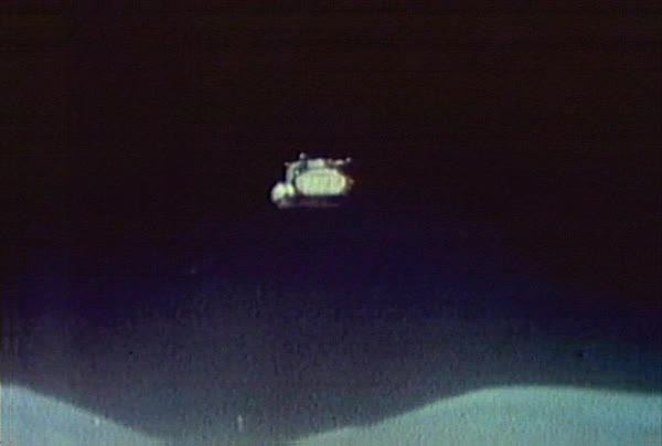 Apollo 17 - lunar module stage taking off, leaving landing gear - Stock ...