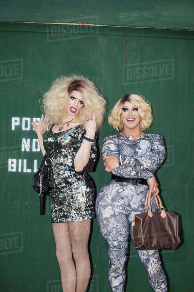 Portrait of two drag queens - Royalty-free Stock Photo | Dissolve