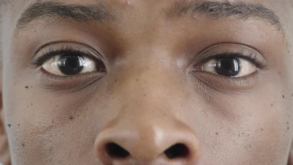 Close up man's eyes looking surprised and shocked - 4K Royalty-free ...