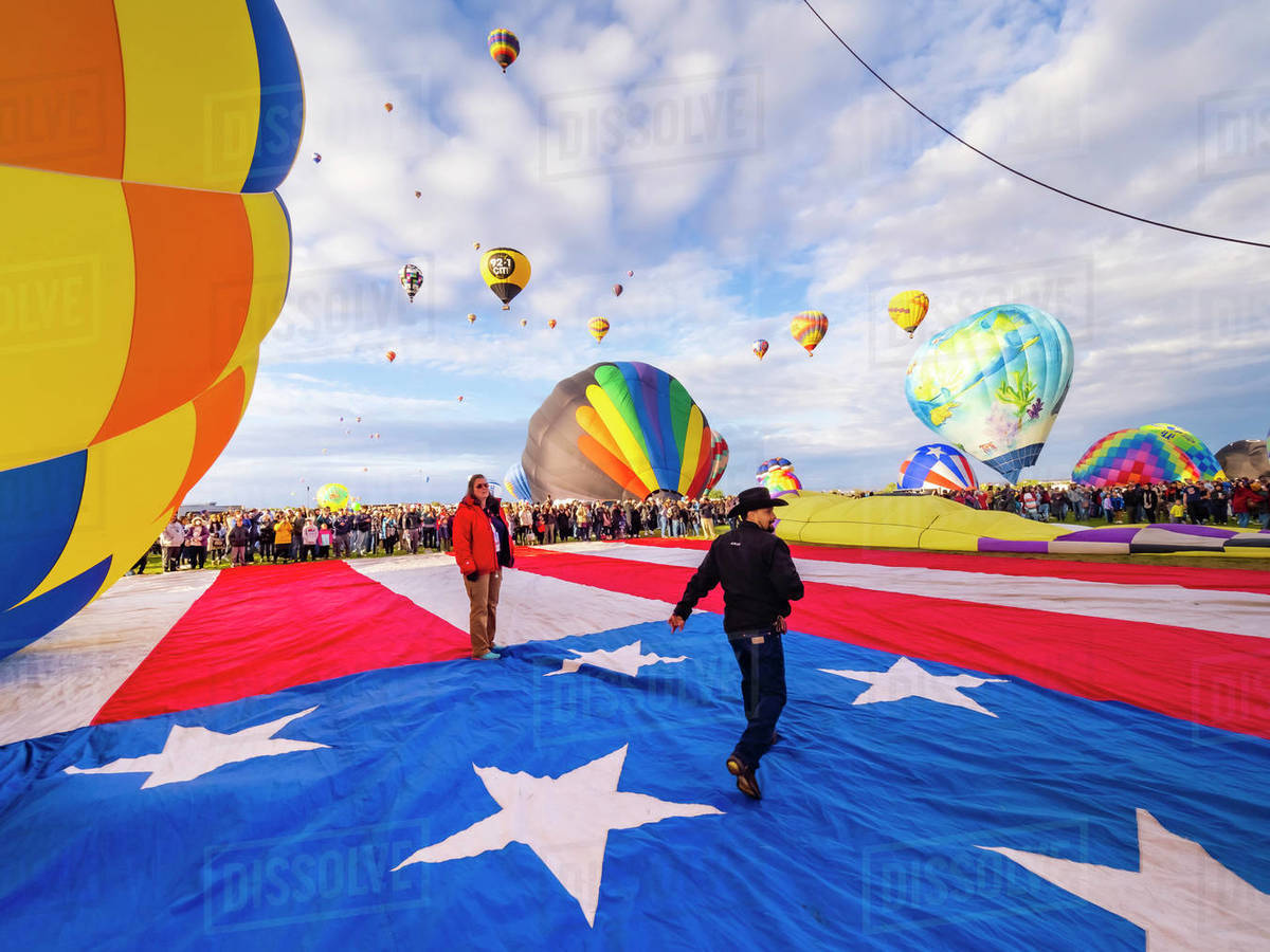 Hot Air Balloons at Albuquerque International Balloon Fiesta, New ...