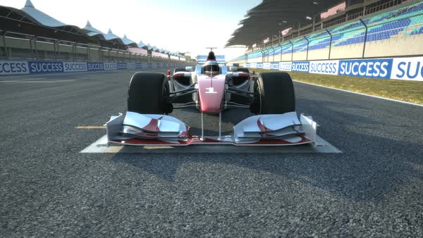 Formula One race car at start position accelerating - HD Royalty-free ...