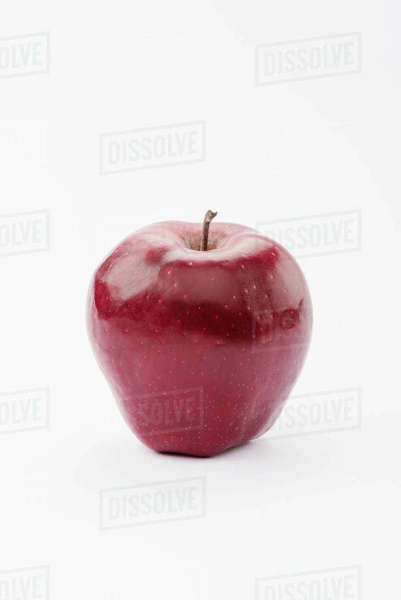 large red delicious apple on white background - Stock Photo - Dissolve