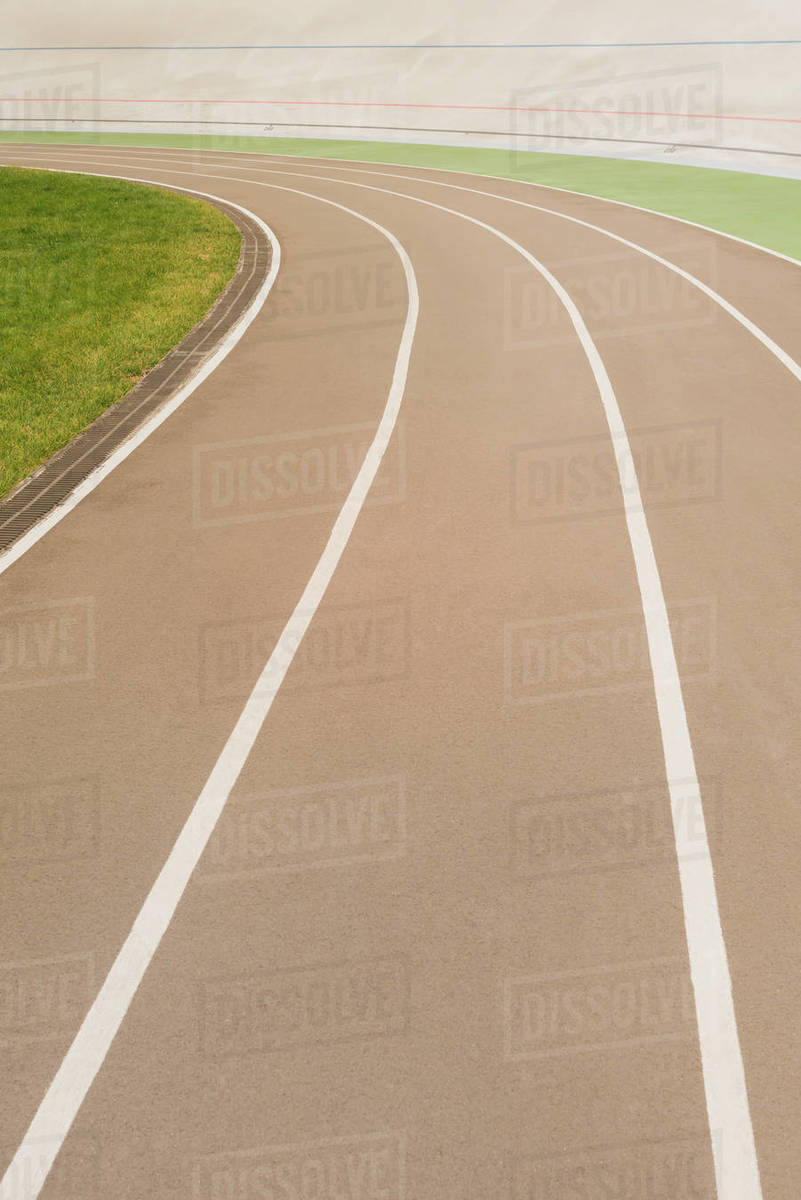Close up view of empty cycle race track - Royalty-free Stock Photo ...