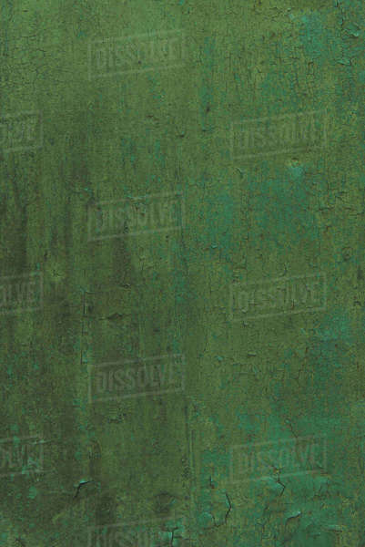scratched green wall textured background - Stock Photo - Dissolve