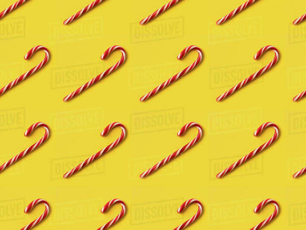 Set of candy sticks isolated on yellow - Royalty-free Stock Photo ...