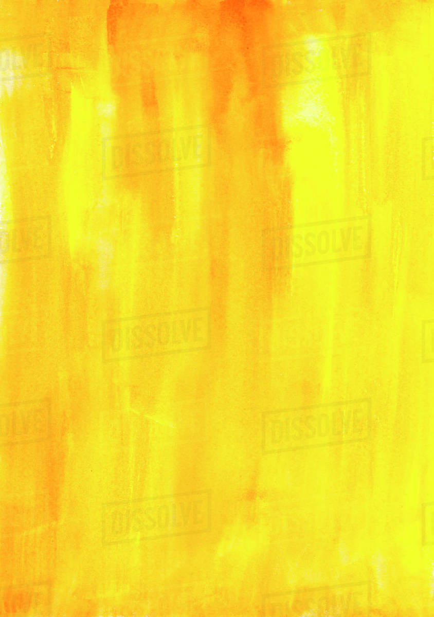 Abstract painting with bright yellow paint strokes, full frame - Stock ...