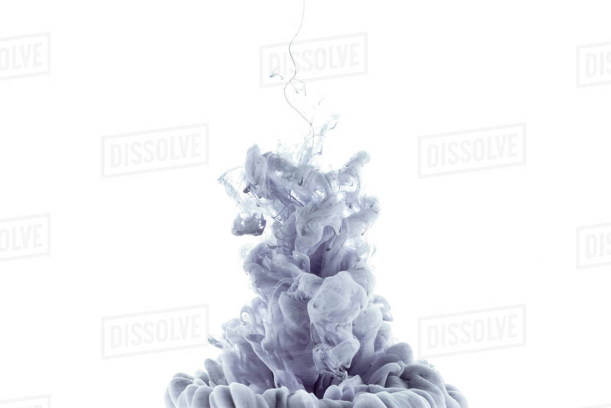 Monochromatic grey paint splash, isolated on white - Royalty-free Stock ...