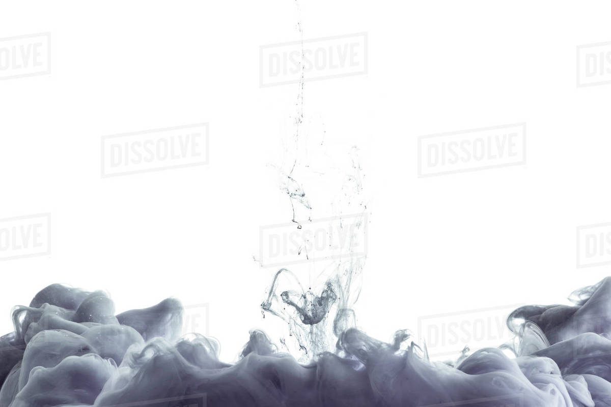 Monochromatic grey paint splash, isolated on white - Royalty-free Stock ...