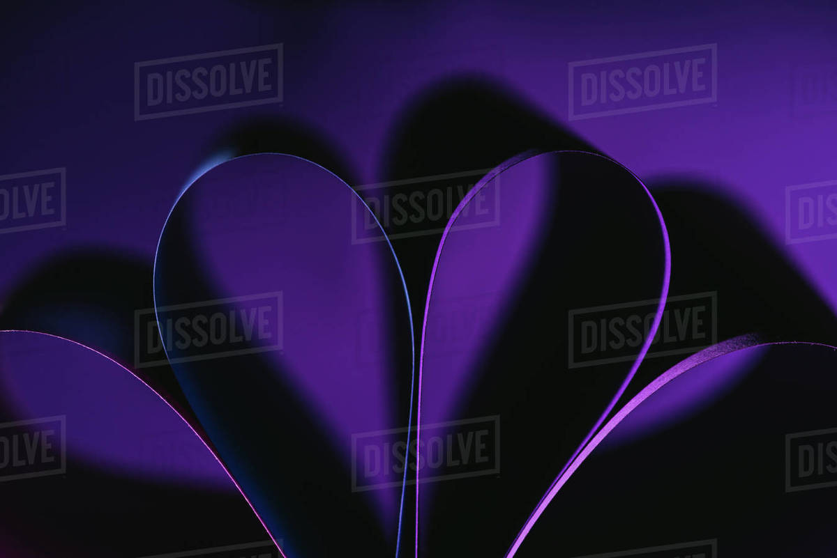 Warping purple paper in shape of flower - Royalty-free Stock Photo ...