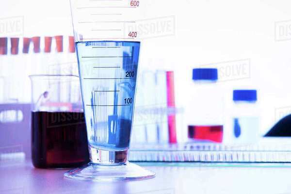 Scientific tools at workplace in modern biological laboratory - Stock ...