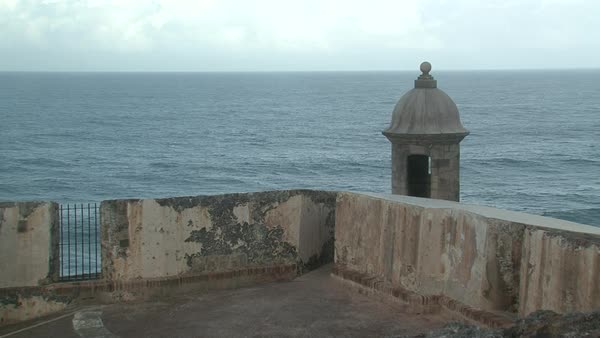 The Caribbean Sea moves rhythmically below El Morro's weathered ...