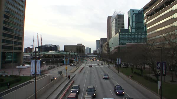 Busy street in downtown Baltimore, Maryland. - HD Rights-managed Stock ...