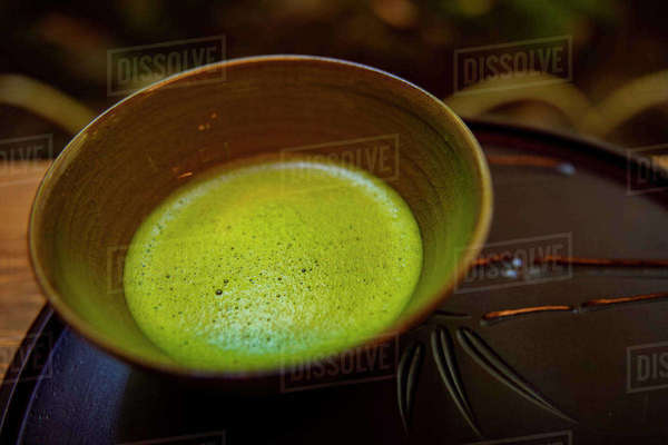 Japanese green tea handheld. Kamakura district Kanagawa Japan - Royalty ...