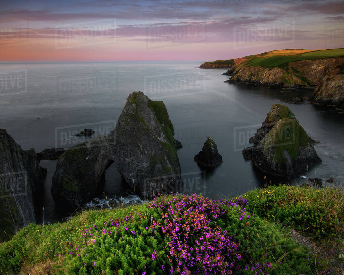 Aerial view of Nohoval Cove, County Cork, Ireland - Royalty-free Stock ...