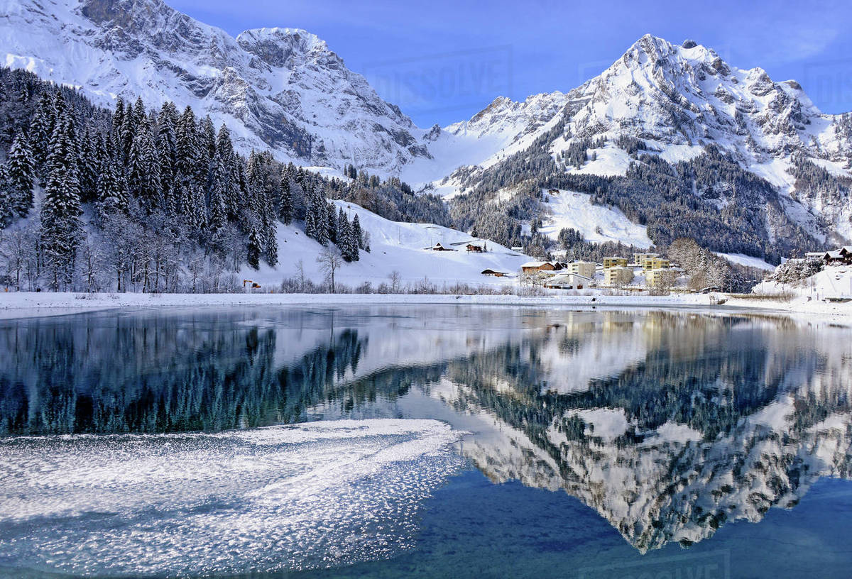 Lake, Eugenisee, Engelberg, Switzerland - Stock Photo - Dissolve