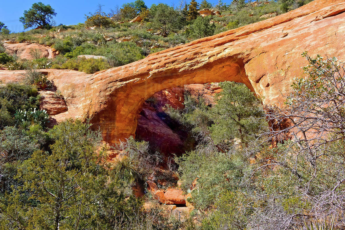 The Vultee Memorial Arch, Sedona, Arizona, America, USA - Royalty-free ...