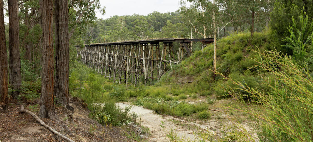 Old railway bridge, Nowa, Victoria, Australia - Royalty-free Stock ...
