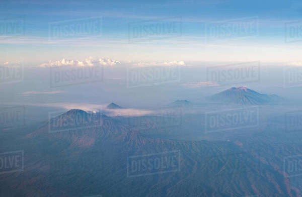 Mount Ijen and Mount Ruang, East Java, Indonesia - Royalty-free Stock ...