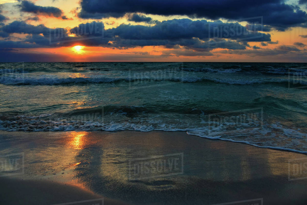 Beach at sunset, Mallorca, Spain - Royalty-free Stock Photo | Dissolve