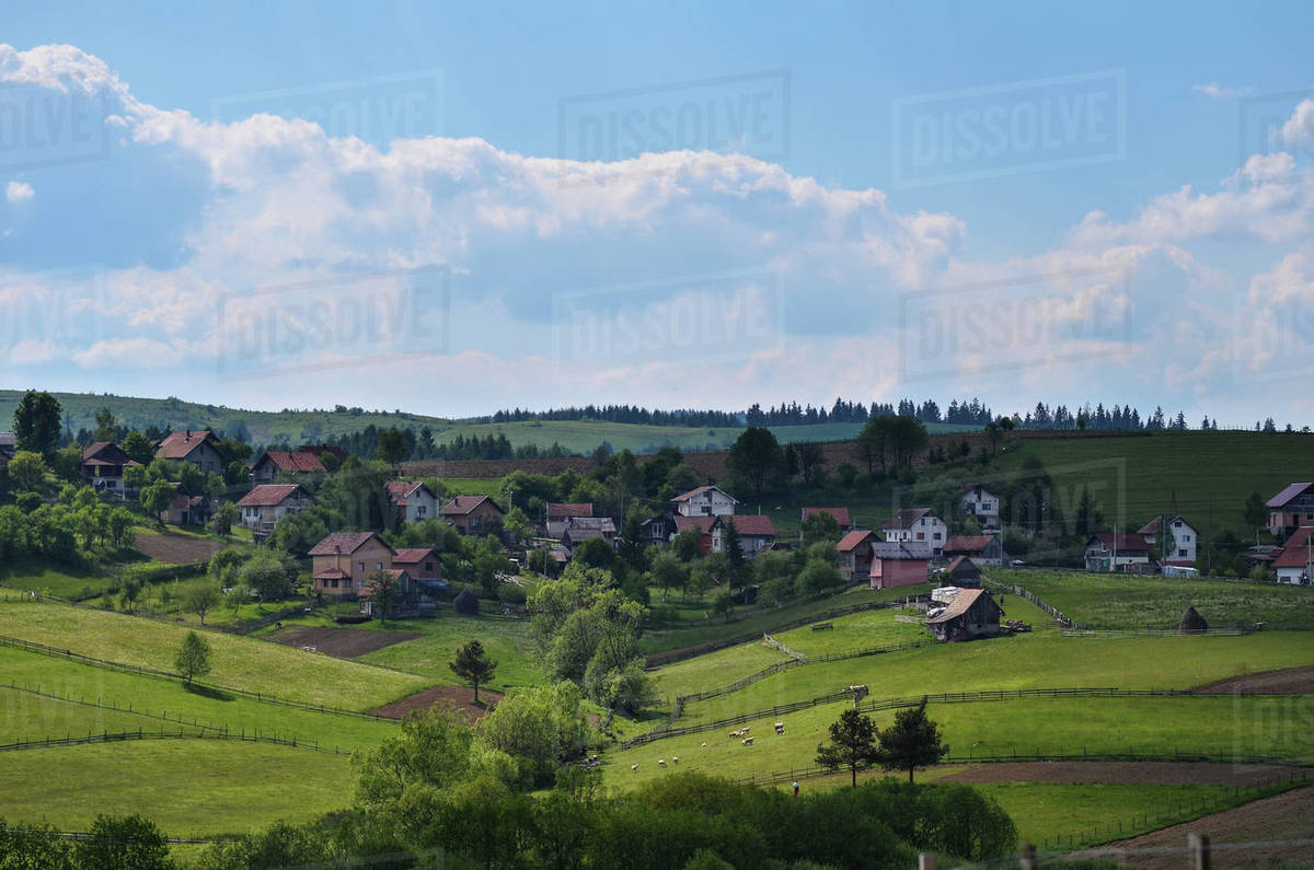 Nisicka visoravan Village near Sarajevo, Bosnia and Herzegovina ...