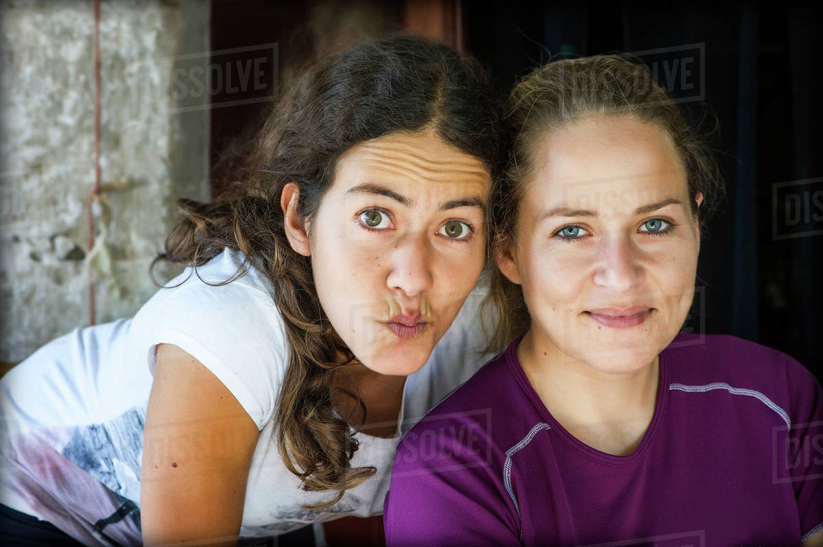 Portrait of two women - Royalty-free Stock Photo | Dissolve