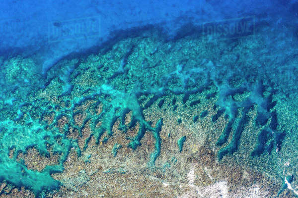 Aerial view of a coral reef, Australia - Royalty-free Stock Photo ...