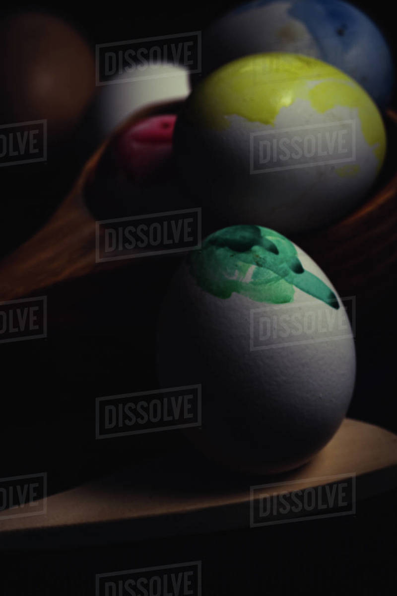 Set of poorly colored eggs - Royalty-free Stock Photo | Dissolve