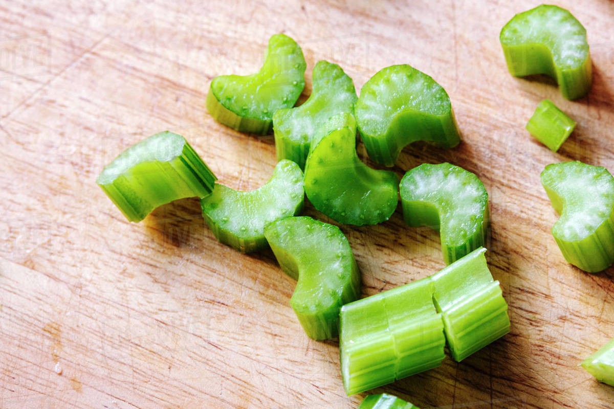 Cut celery - Royalty-free Stock Photo | Dissolve