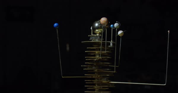 Gorgeous mechanical model of the Solar System with planets and moons ...