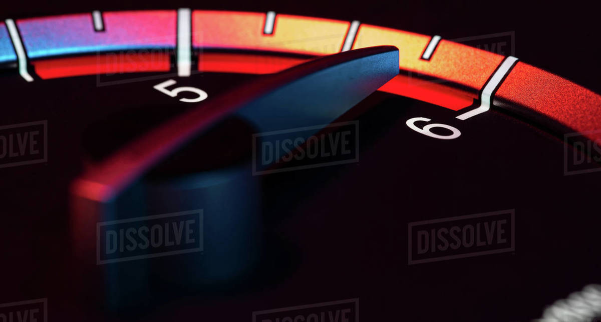 Rpm car odometer detail symbol of power and speed - Royalty-free Stock ...