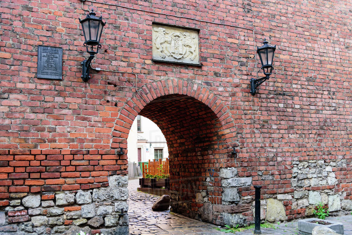Original Old Town Wall gate, UNESCO World Heritage Site, Riga, Latvia ...