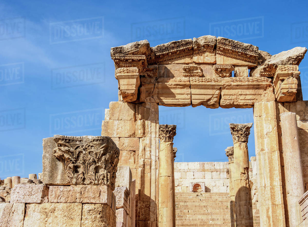 Jerash Ruins, Jerash Governorate, Jordan, Middle East - Royalty-free ...