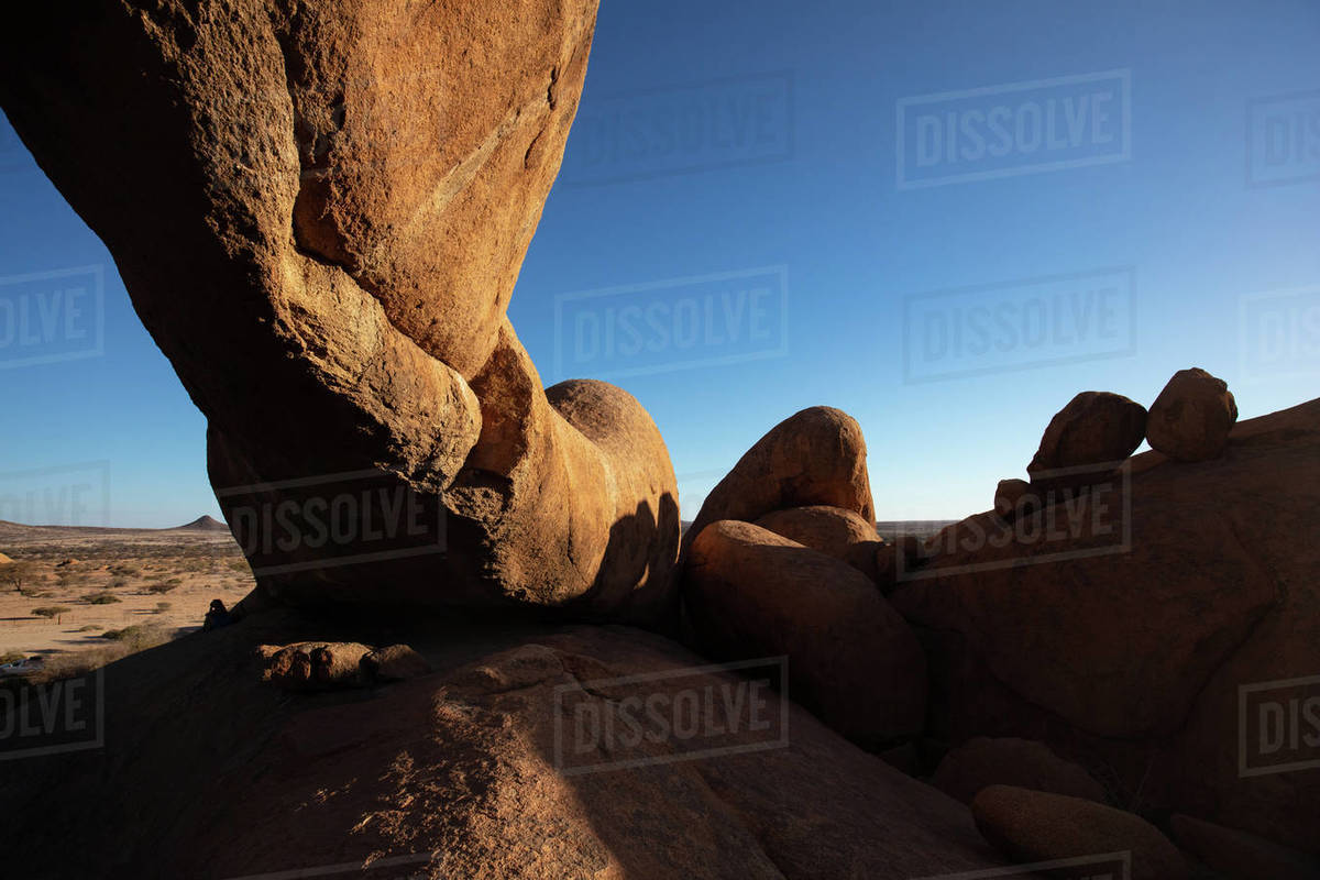 Spitzkoppe Arch at sunrise, Namibia, Africa - Royalty-free Stock Photo ...